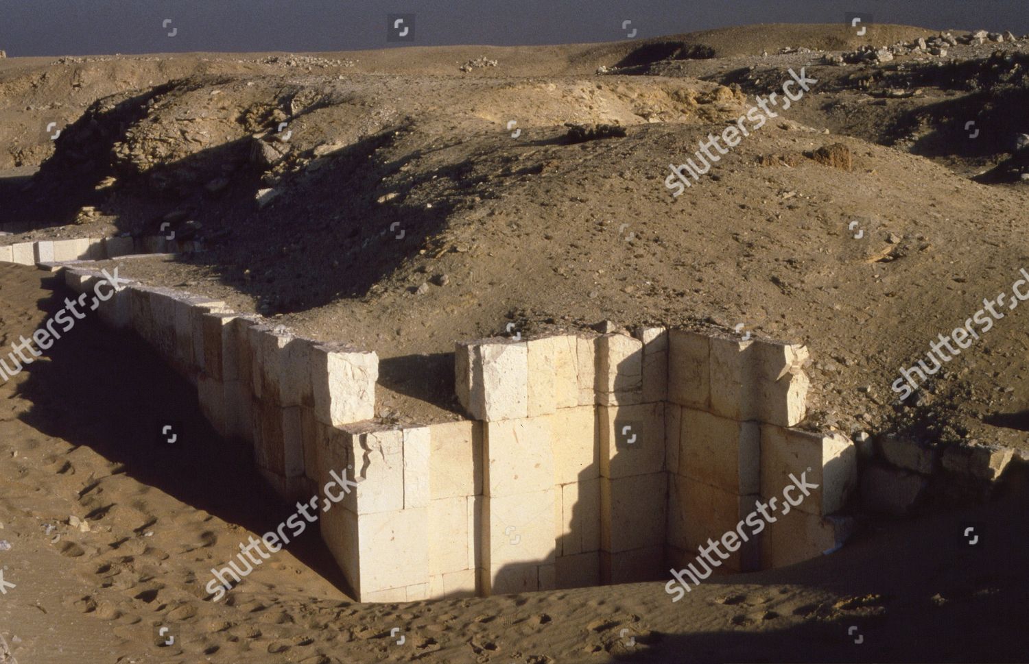 Enclosure Wall Unfinished Step Pyramid Pharaoh Editorial Stock Photo ...
