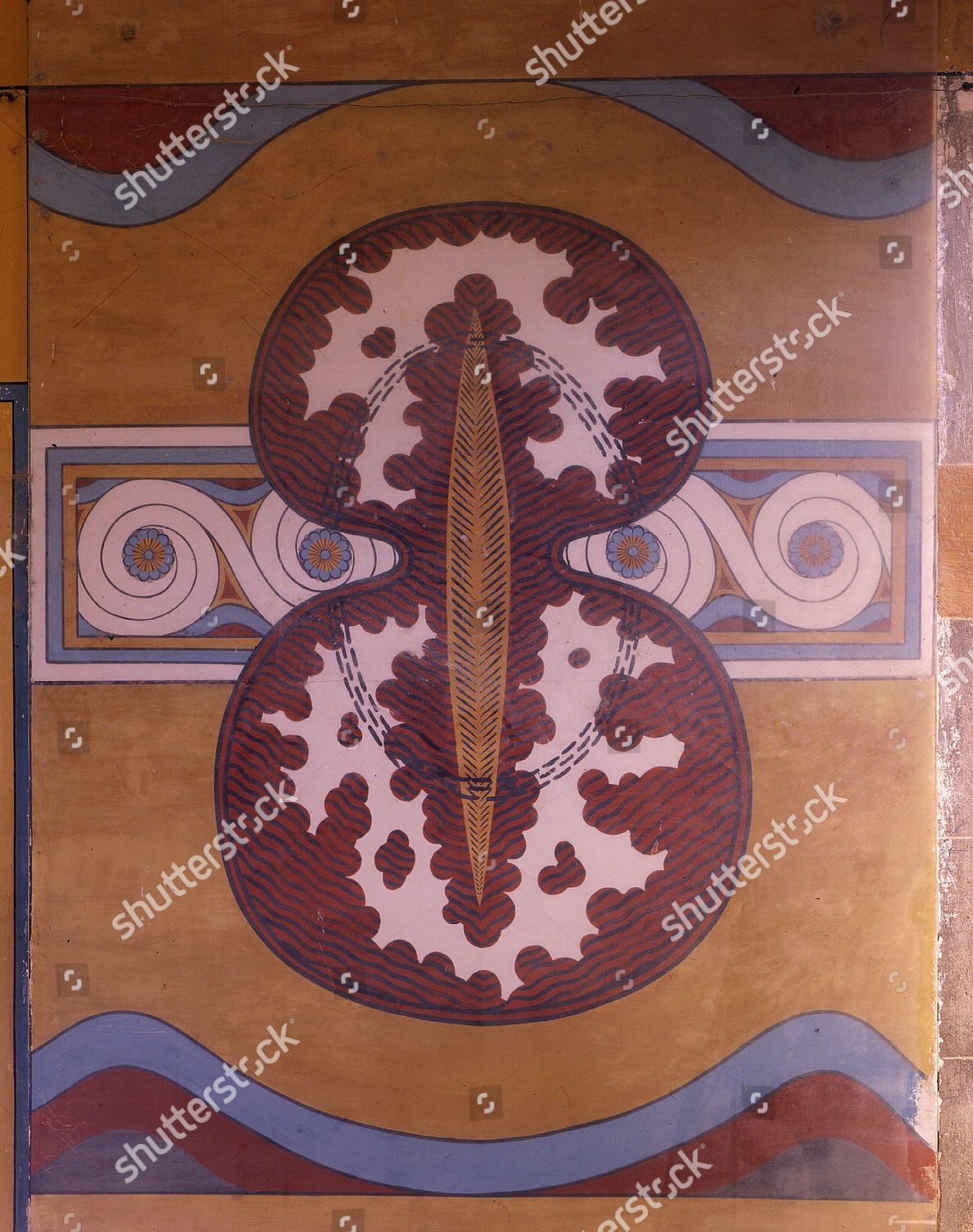 Shield Shape Figure 8 Copy Fresco Editorial Stock Photo - Stock Image ...
