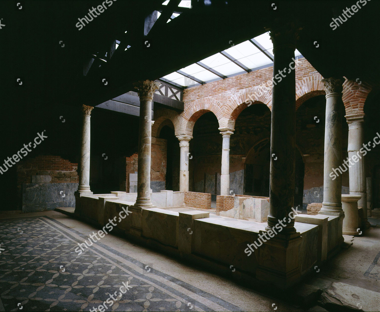 View Interior Court Roman Villa On Editorial Stock Photo - Stock Image ...