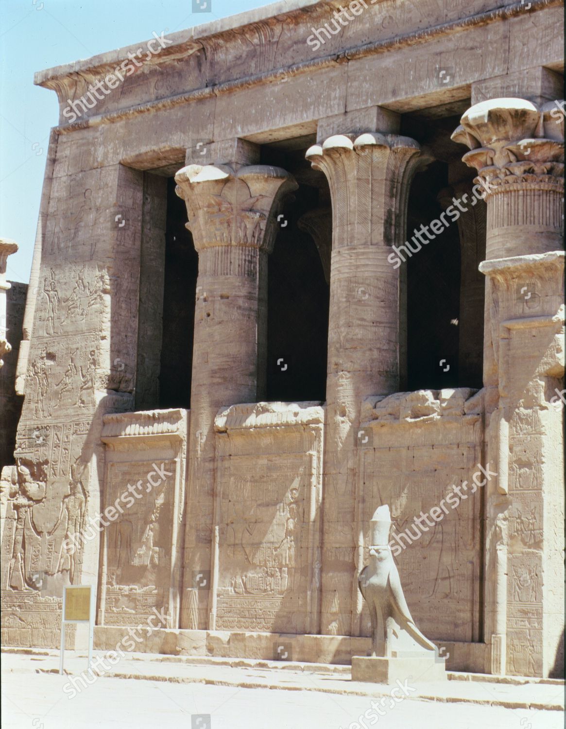 Court Portico Pronaos Temple Horus Ptolemaic Editorial Stock Photo ...