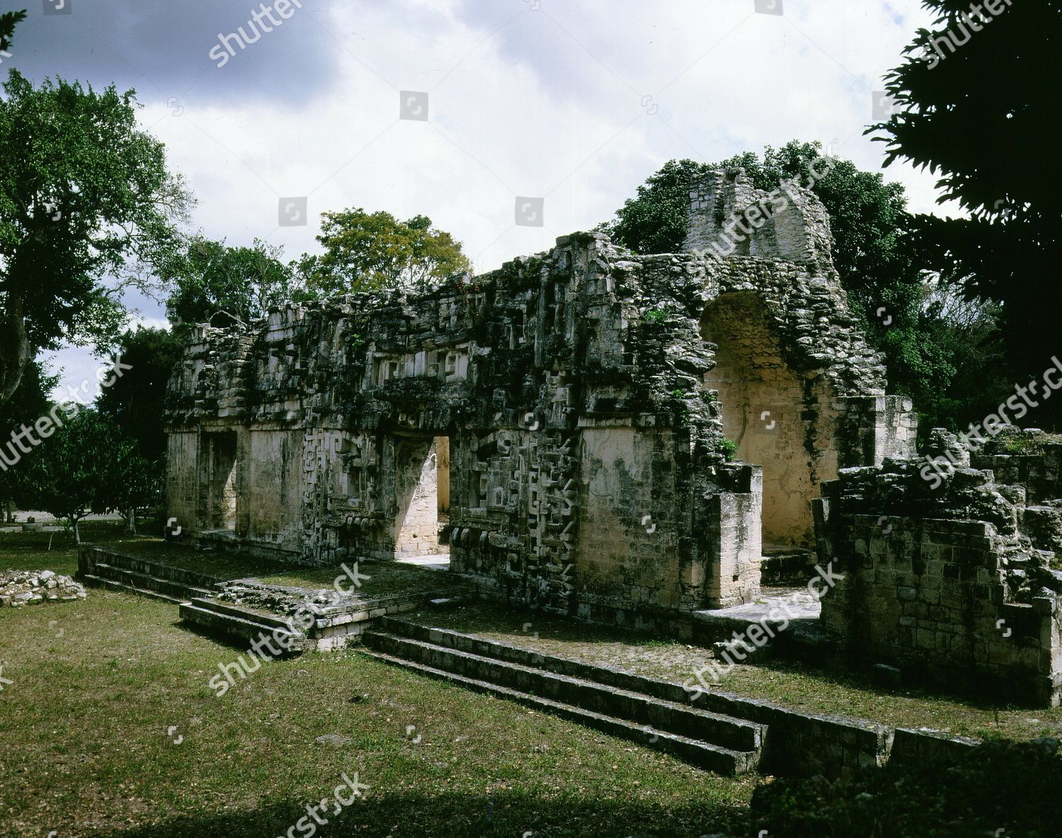 Structure Ii Mayan Late Classical Period Editorial Stock Photo - Stock ...
