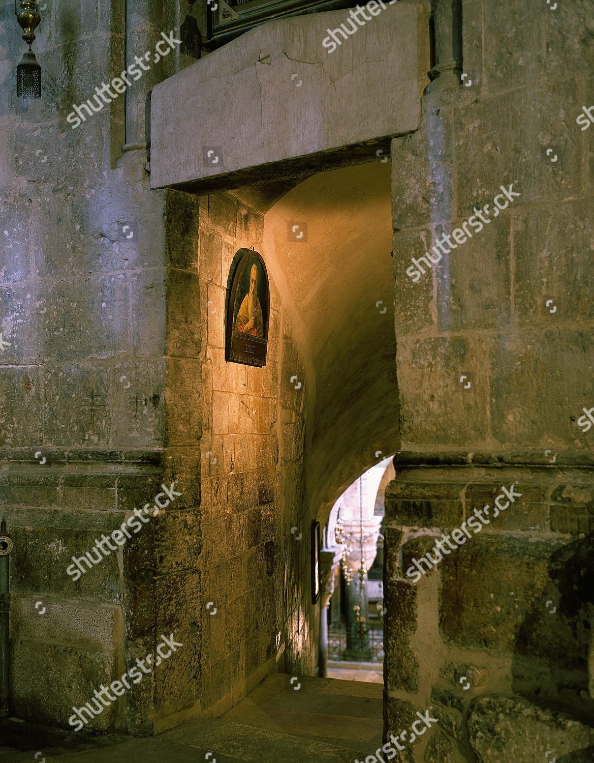 ENTRANCE CRYPT SAINT HELENA CHURCH HOLY Editorial Stock Photo - Stock ...