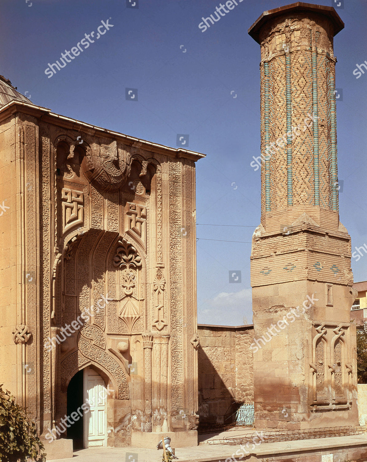 Gate Minaret Medersa Ince Minare Madrasa Editorial Stock Photo - Stock ...