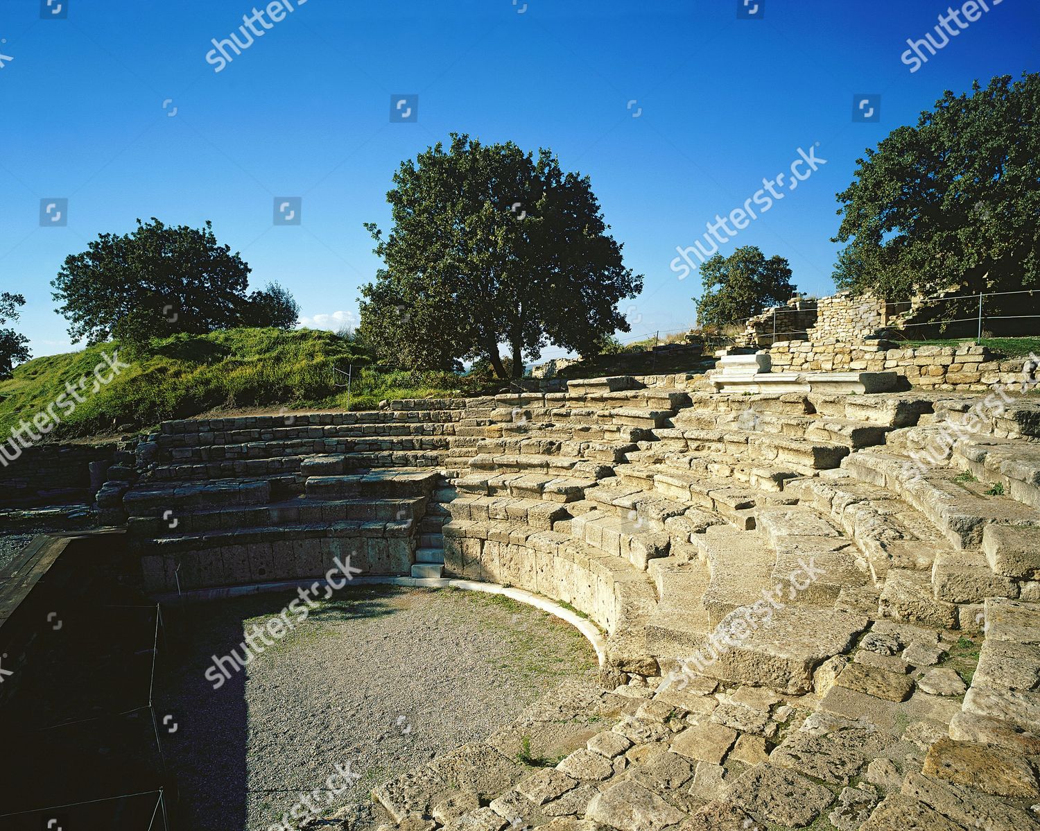 Odeon Ruins Homeric City Troy Hill Editorial Stock Photo - Stock Image ...