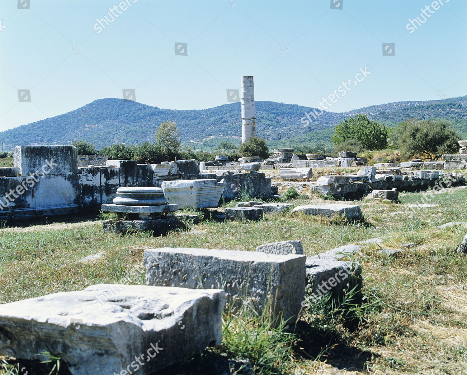 Heraion Temple Hera Built By Rhoikos Editorial Stock Photo - Stock ...