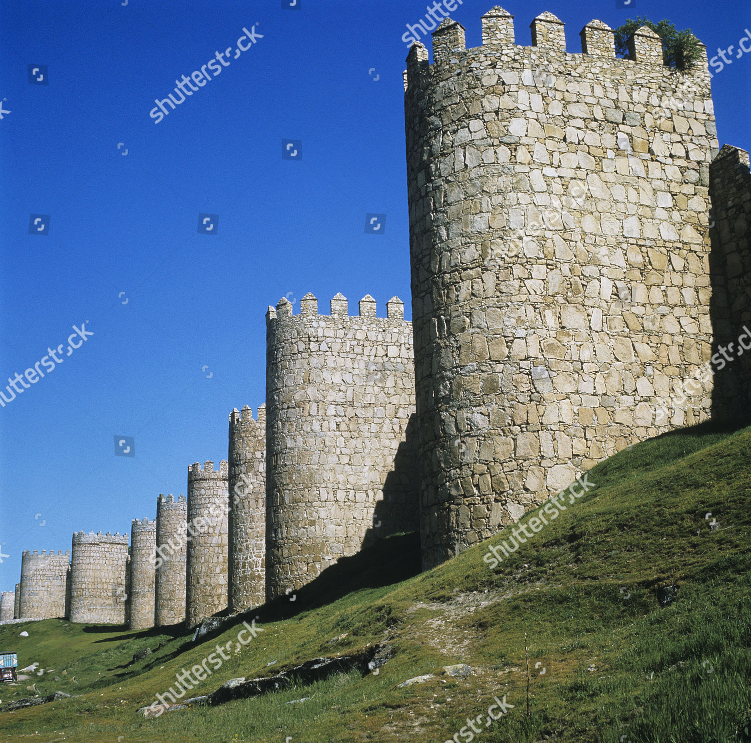 Defensive Wall 11th14th Century Avila Medieval Editorial Stock Photo ...