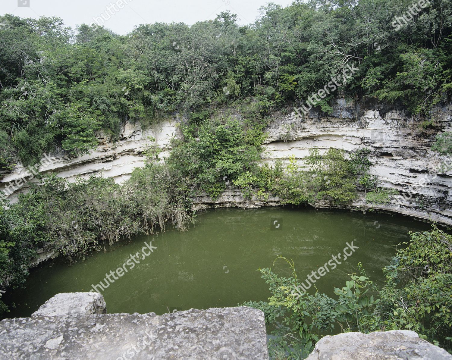 Sacred Cenote Natural Wells Where Offerings Editorial Stock Photo ...