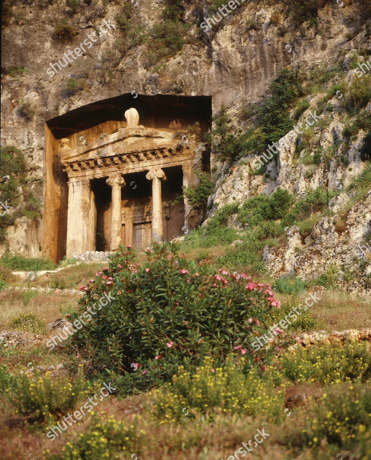 Tomb Amyntas 4th Century Bc Form Editorial Stock Photo - Stock Image ...