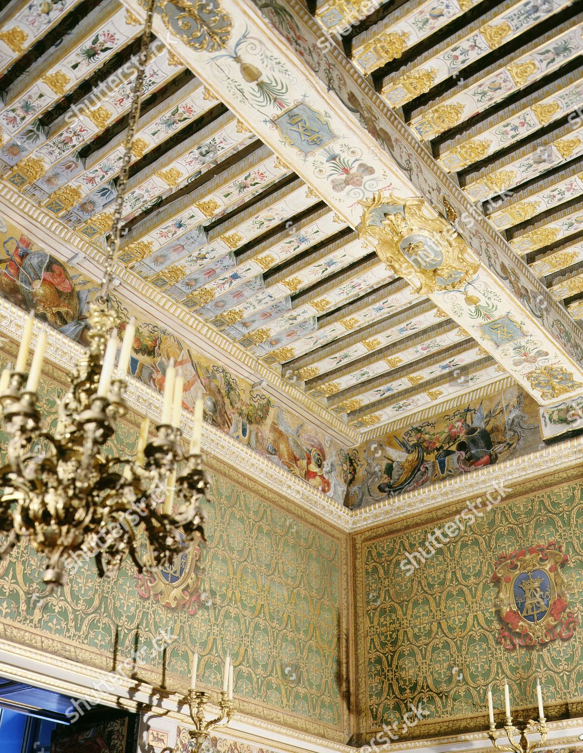 Ceiling Decorated Grotesque Style Reign Louis Editorial Stock Photo ...
