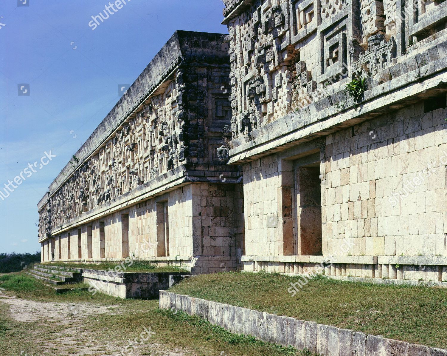 FACADE GOVERNOR'S PALACE MAYAN CITY UXMAL Editorial Stock Photo - Stock ...