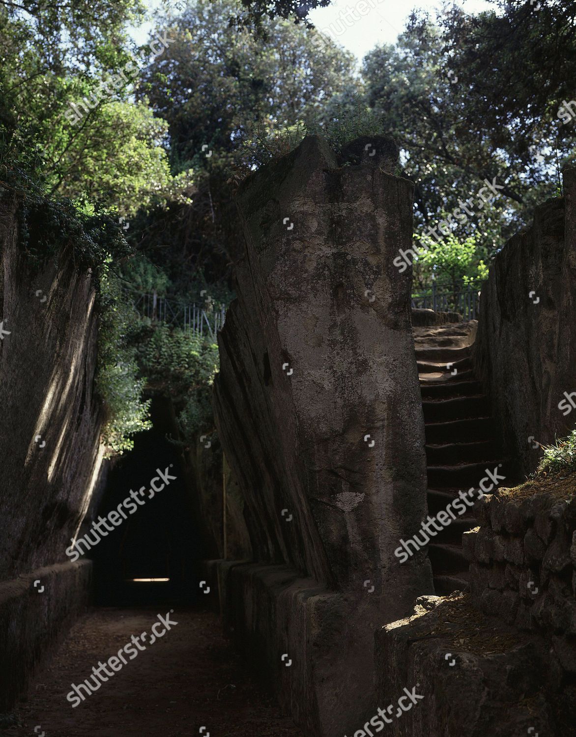 Entrance Sibyls Cave Cumae Near Naples Editorial Stock Photo - Stock ...