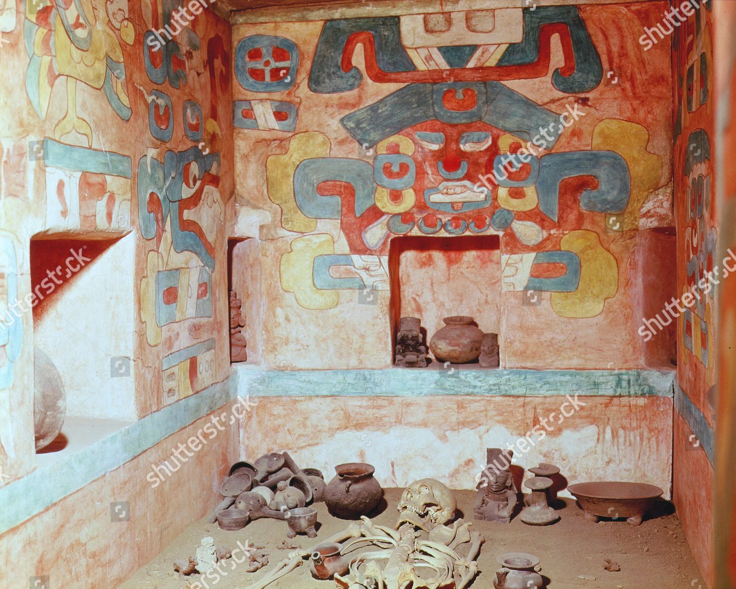 Reconstruction Tomb 104 Monte Alban Mexico Editorial Stock Photo ...