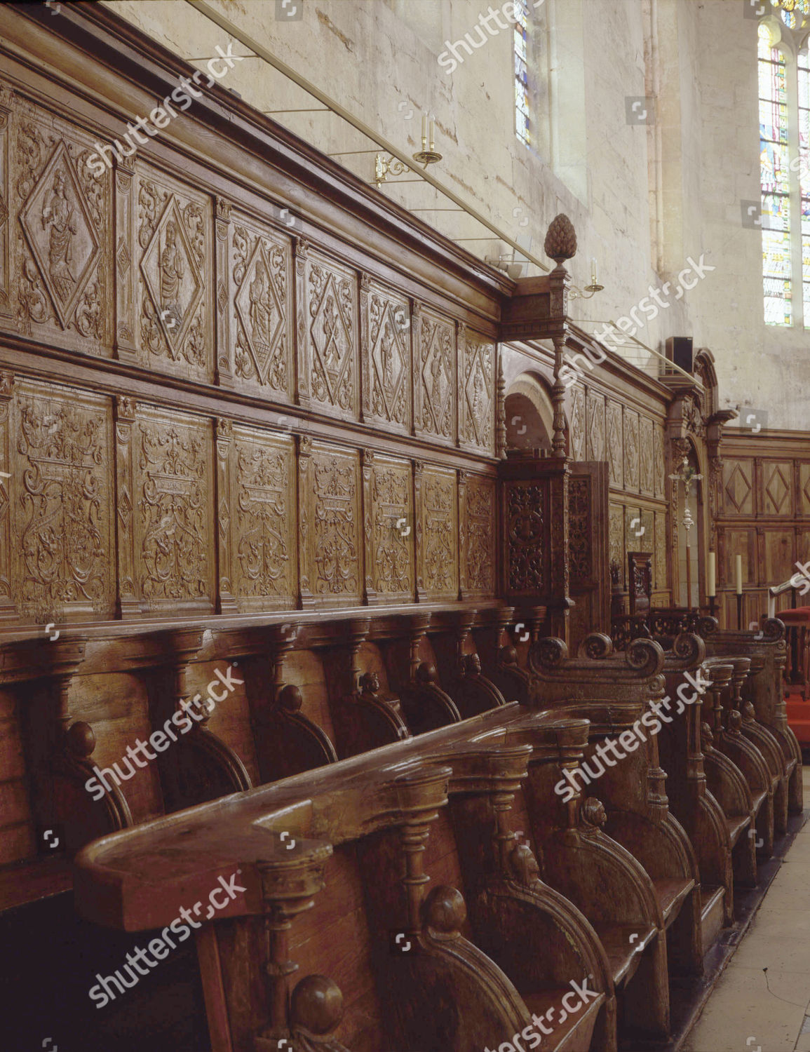 Choir Stalls Wooden Made 1313 By Editorial Stock Photo - Stock Image ...