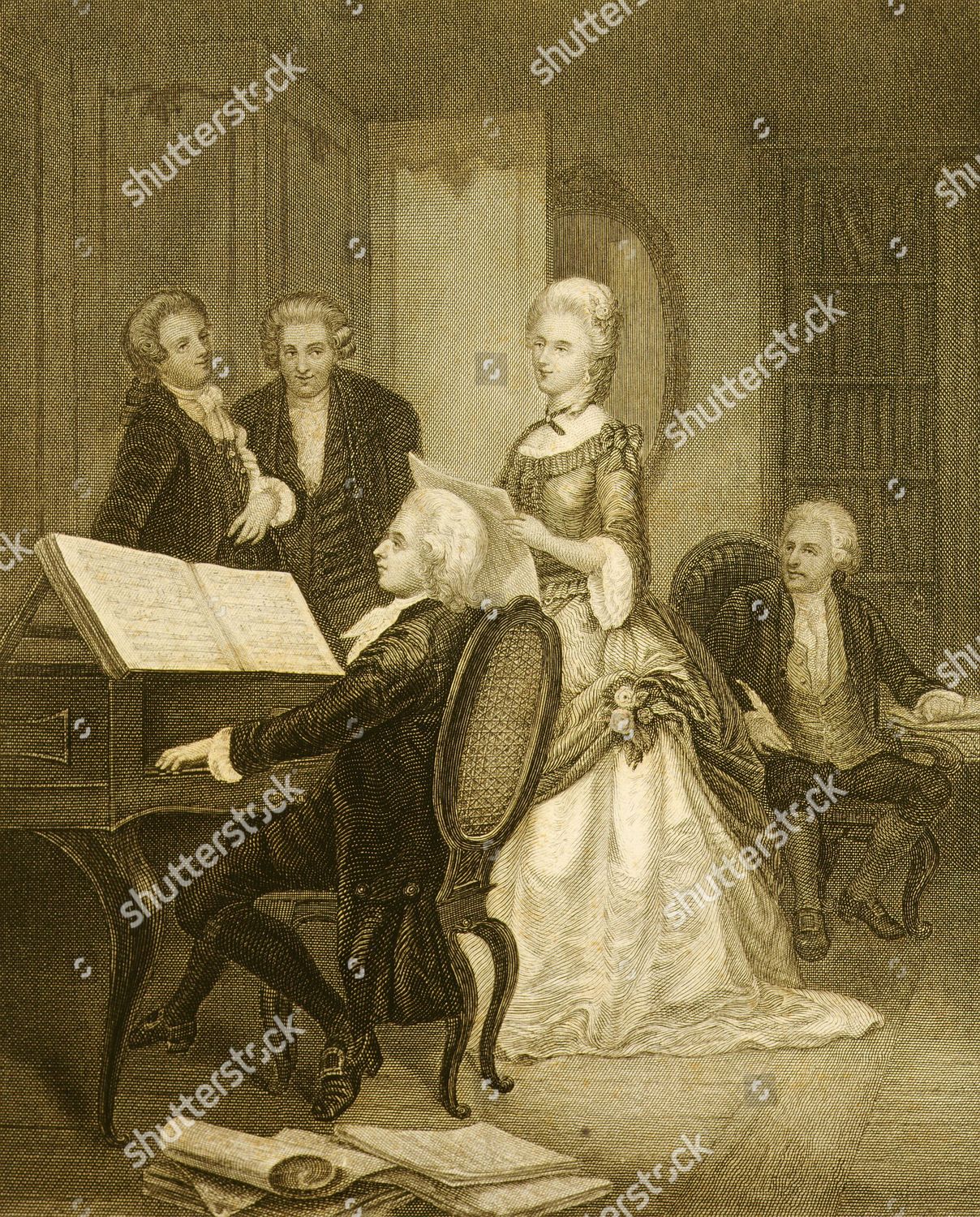 Wolfgang Amadeus Mozart 17561791 Austrian Composer Editorial Stock ...