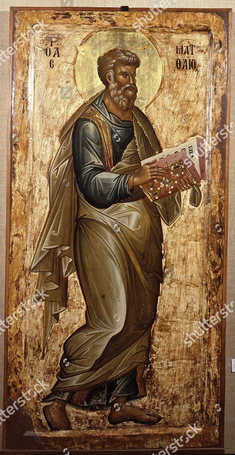 Saint Matthew 14th Century Icon Ohrid Editorial Stock Photo - Stock ...