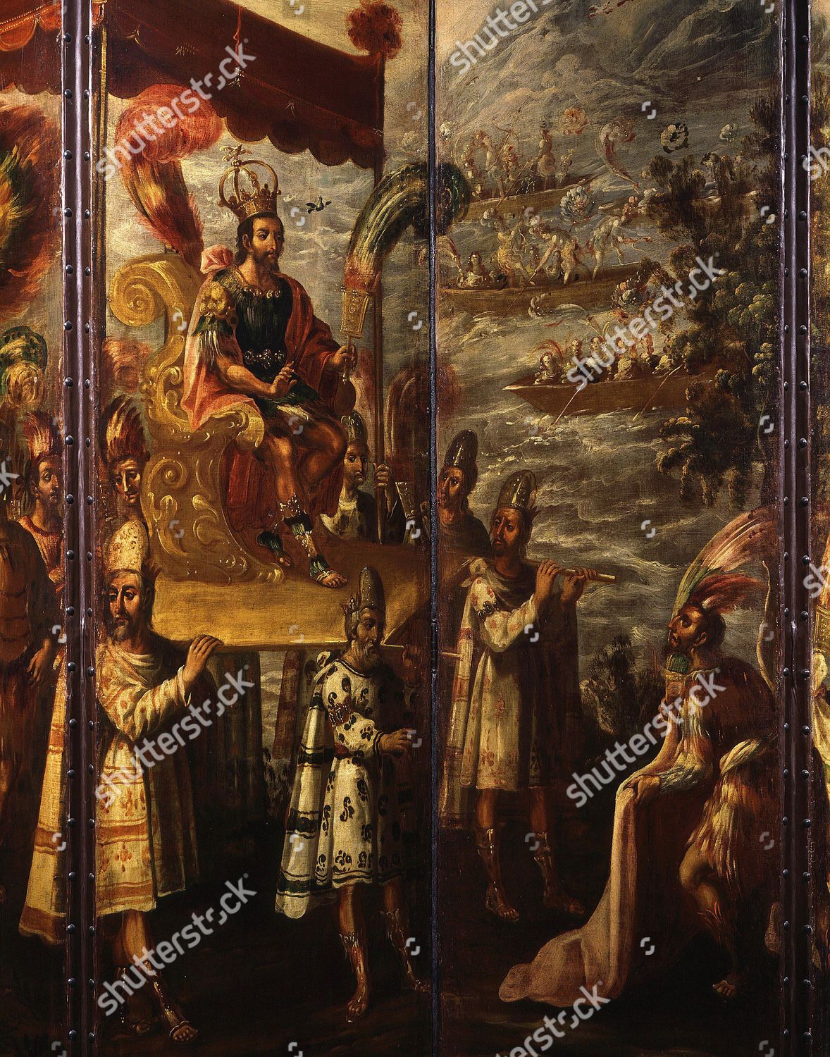 Montezuma14661520 Last King Aztecs Carried On Editorial Stock Photo ...