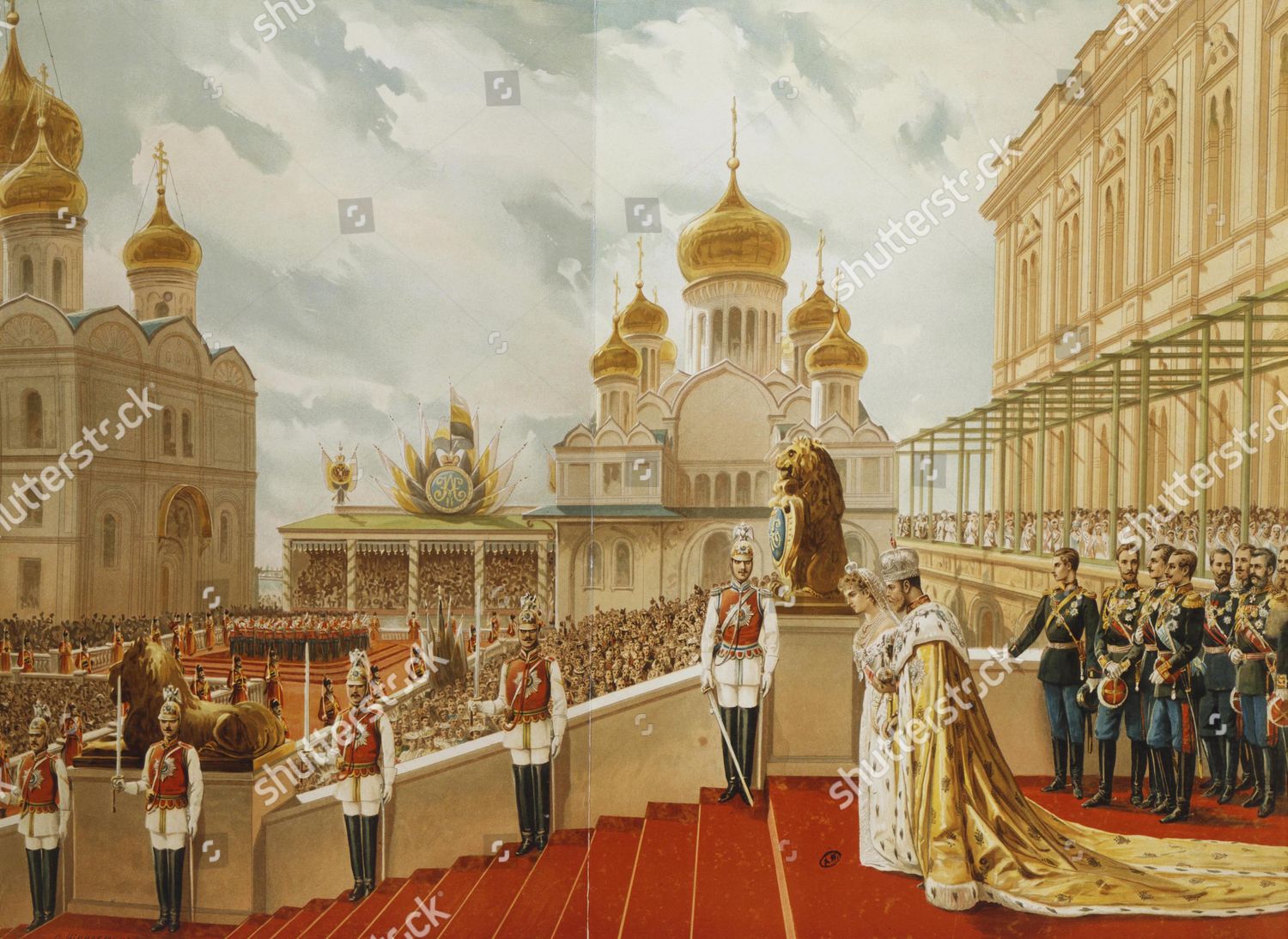 CORONATION NICHOLAS II NIKOLAI ALEKSANDROVICH ROMANOV Editorial Stock ...