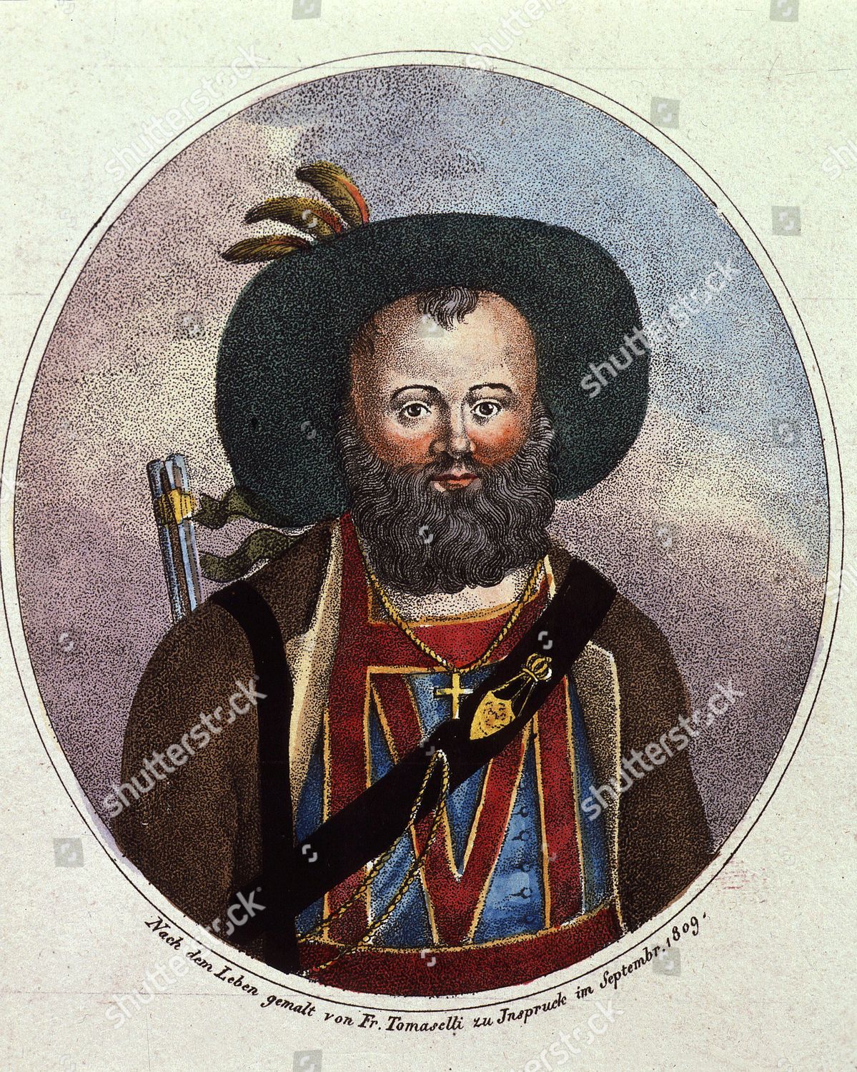 Andreas Hofer 17671810 Tirolese Patriot Military Editorial Stock Photo ...
