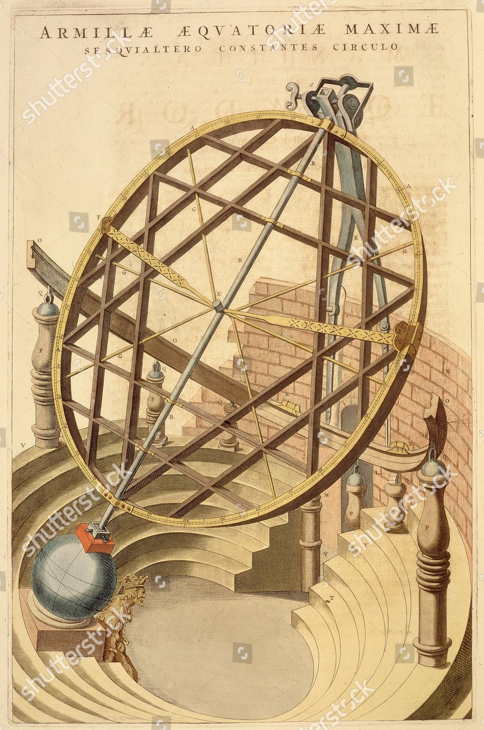 Armillary Sphere 17th Century Copy Atlas Editorial Stock Photo - Stock ...