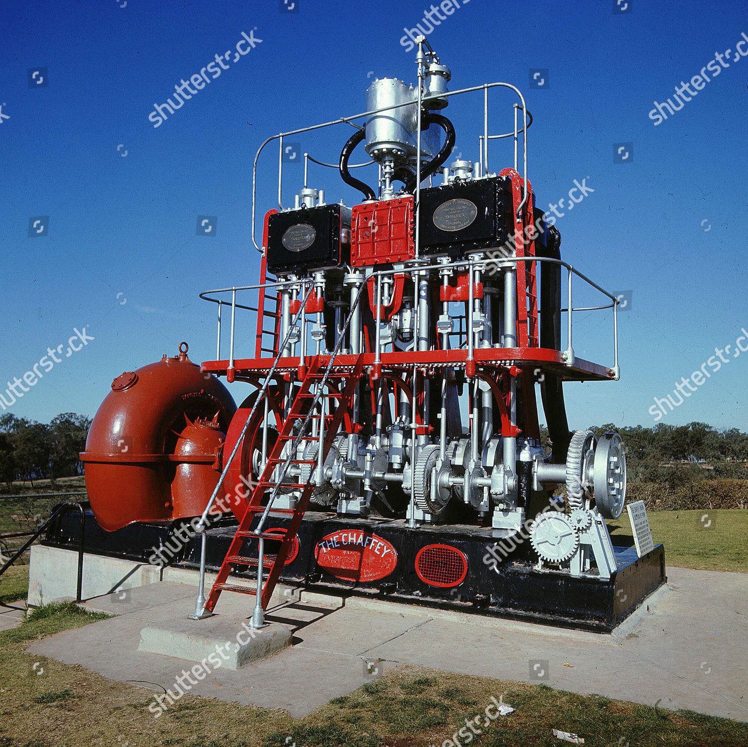 Pumping Steam Engine Used Irrigation Designed Editorial Stock Photo ...