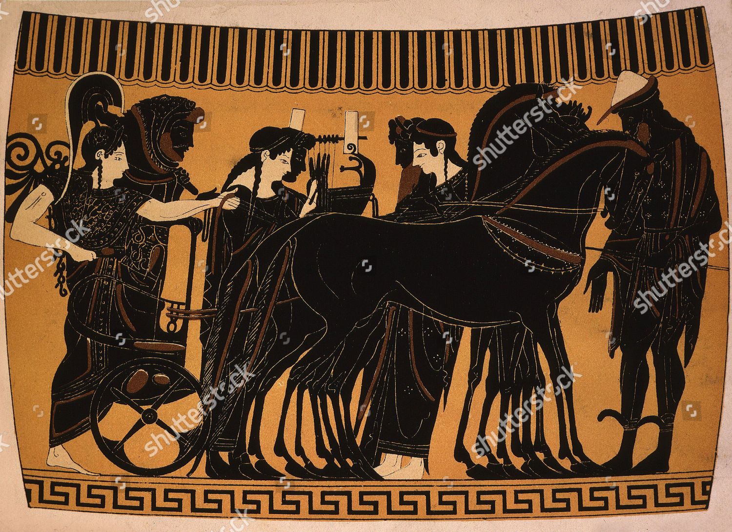 Herakles Taken Mount Olympus By Goddess Editorial Stock Photo - Stock ...