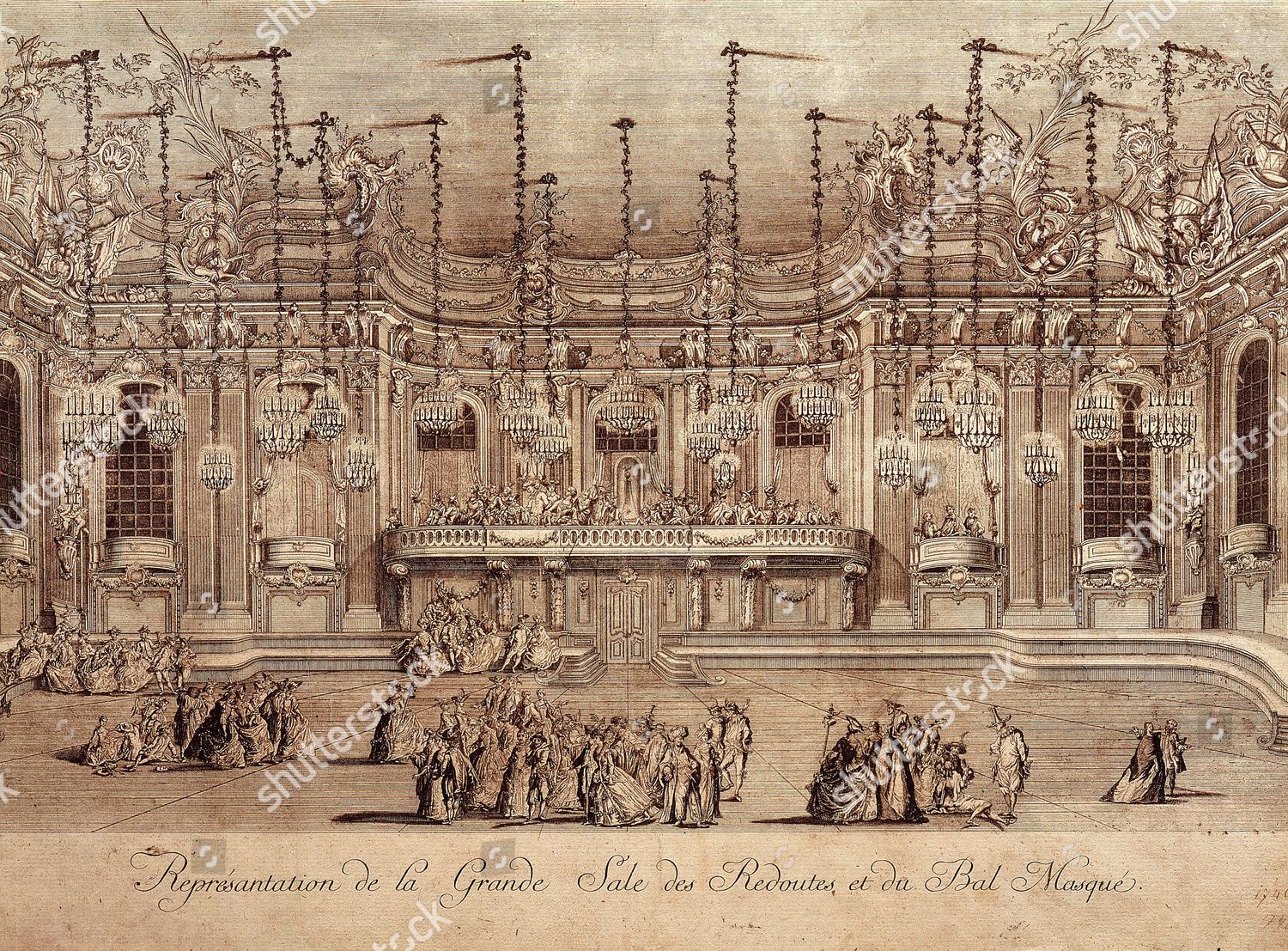Masked Ball Vienna Austria 18th Century Editorial Stock Photo - Stock ...