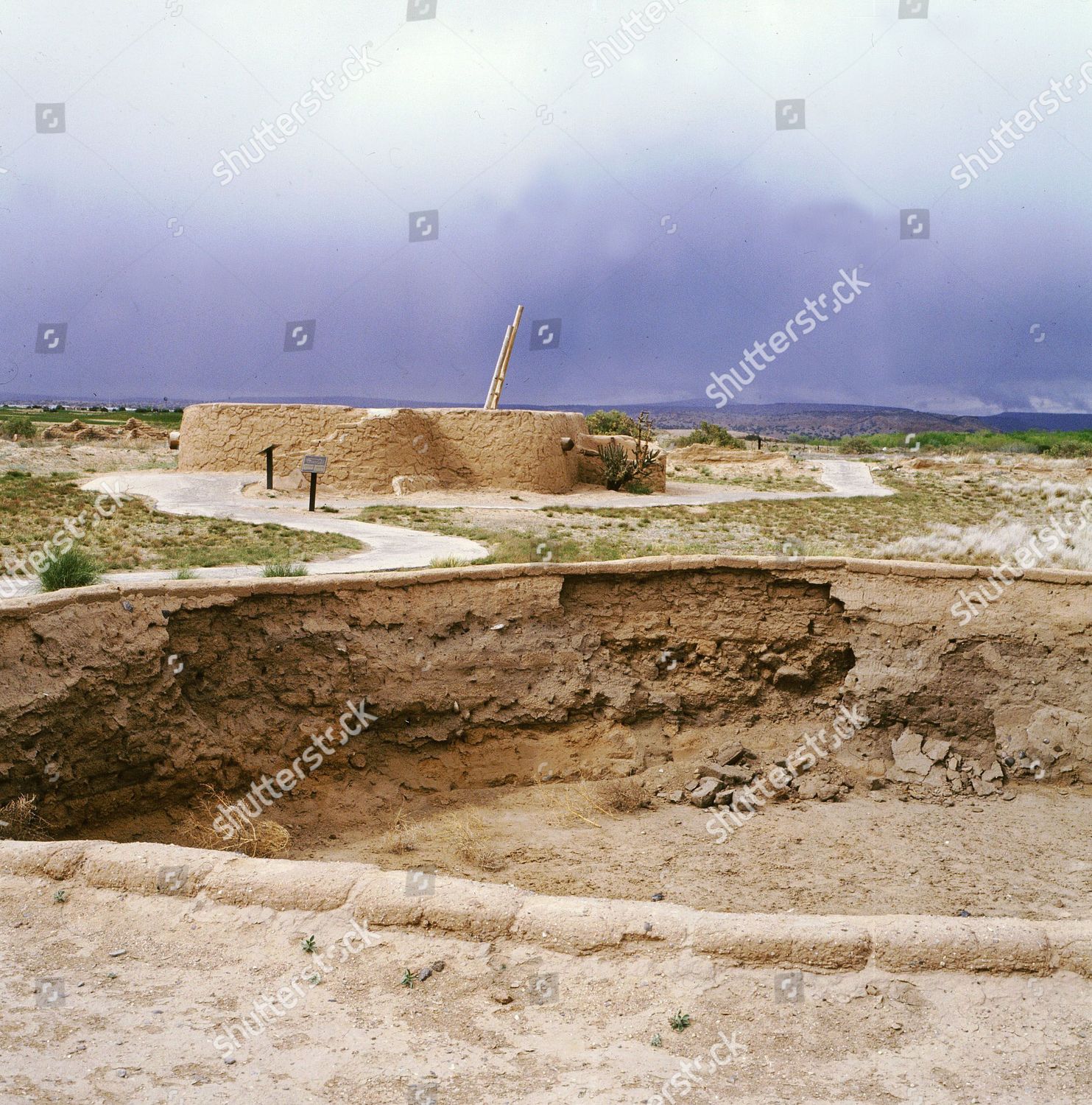 United States Kiva Ceremonial Chamber Ruins Editorial Stock Photo ...