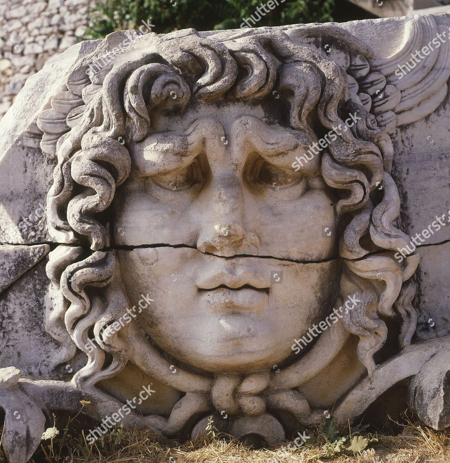 Turkey Ancient Greek Stone Sculpture God Editorial Stock Photo - Stock ...