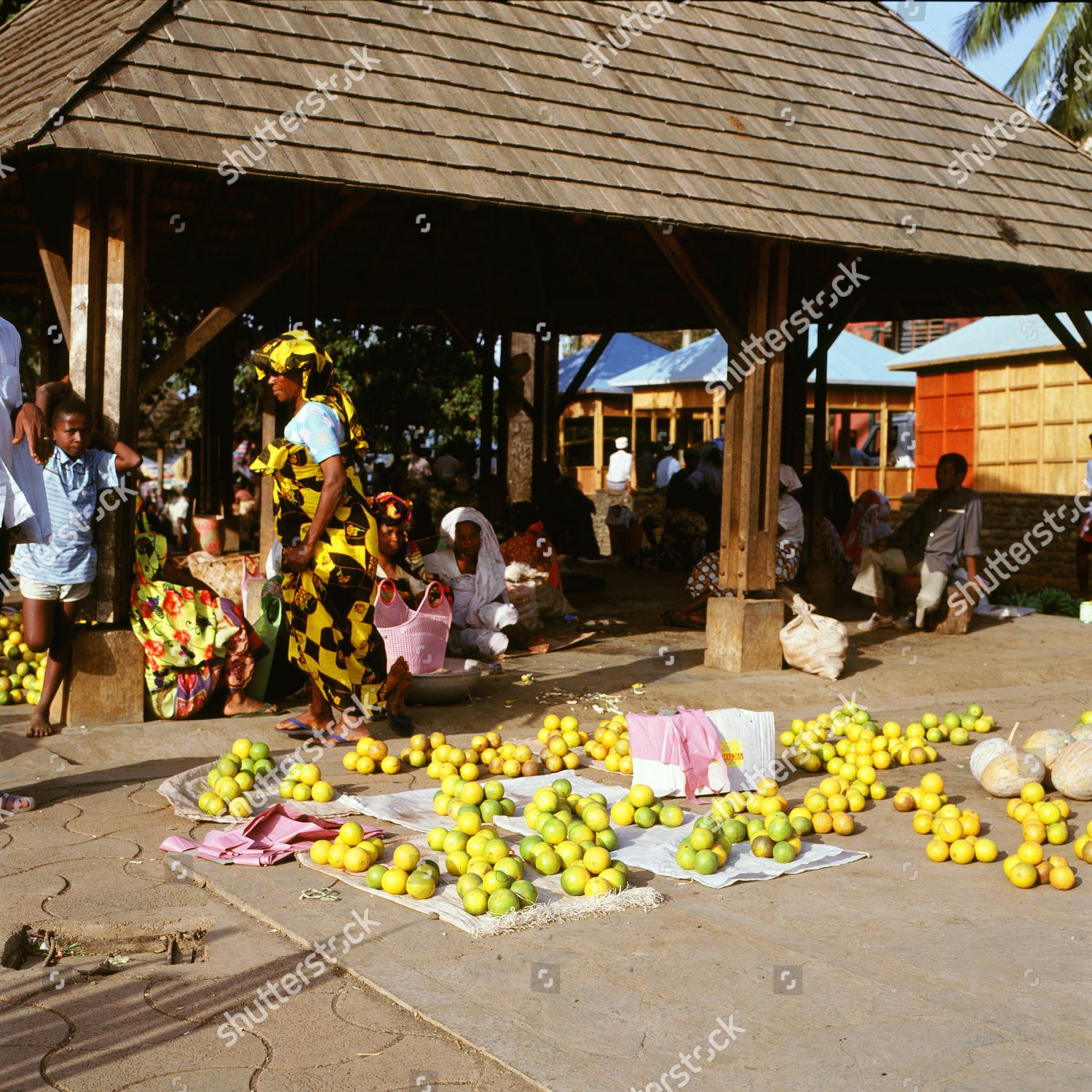 Comoros Fruit Stall Street Market Mayotte Editorial Stock Photo - Stock ...