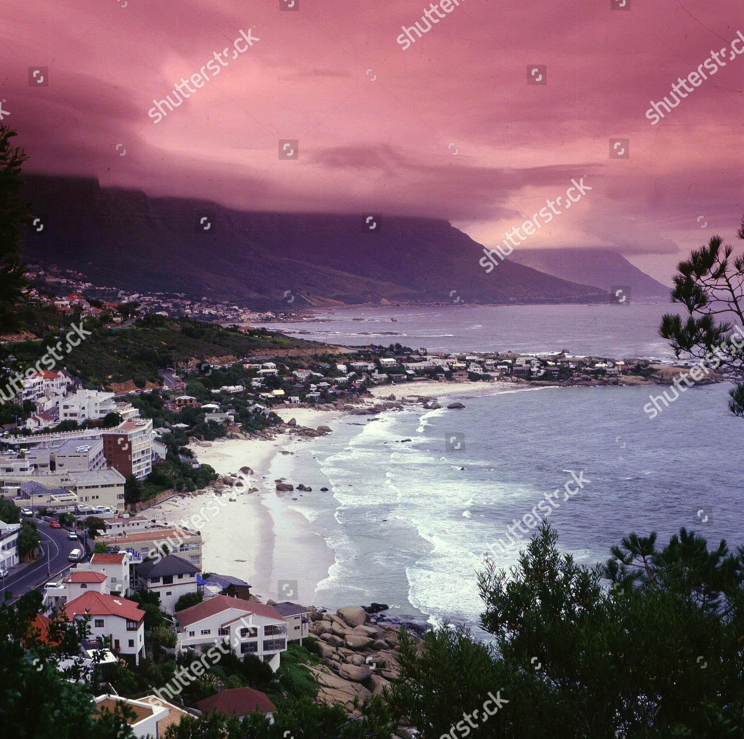 South Africa Simons Bay Overview Beach Editorial Stock Photo - Stock ...