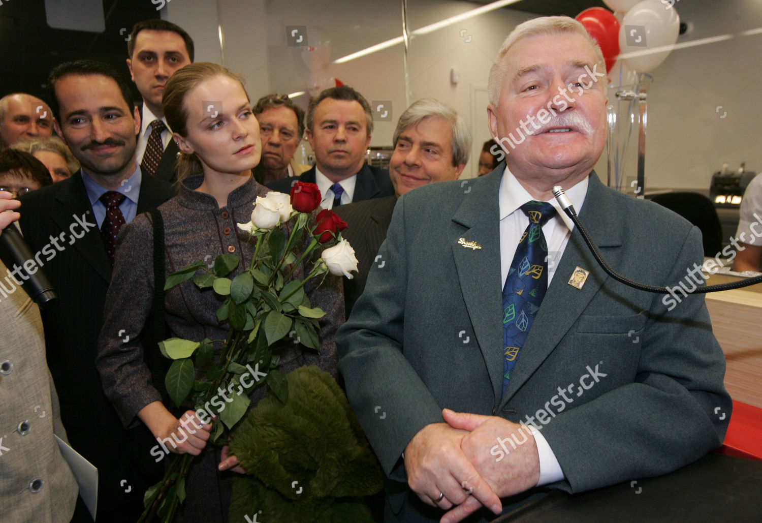 Lech Walesa His Daughter Maria Editorial Stock Photo - Stock Image ...