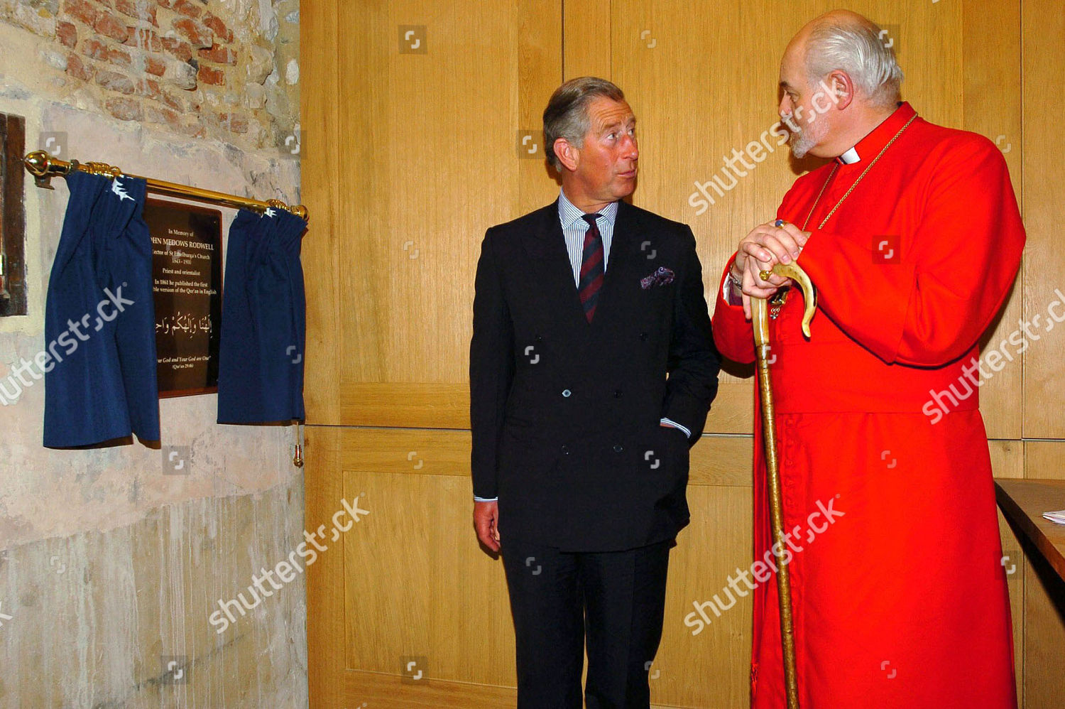 Prince Charles Bishop London Unveil Plaque Editorial Stock Photo ...