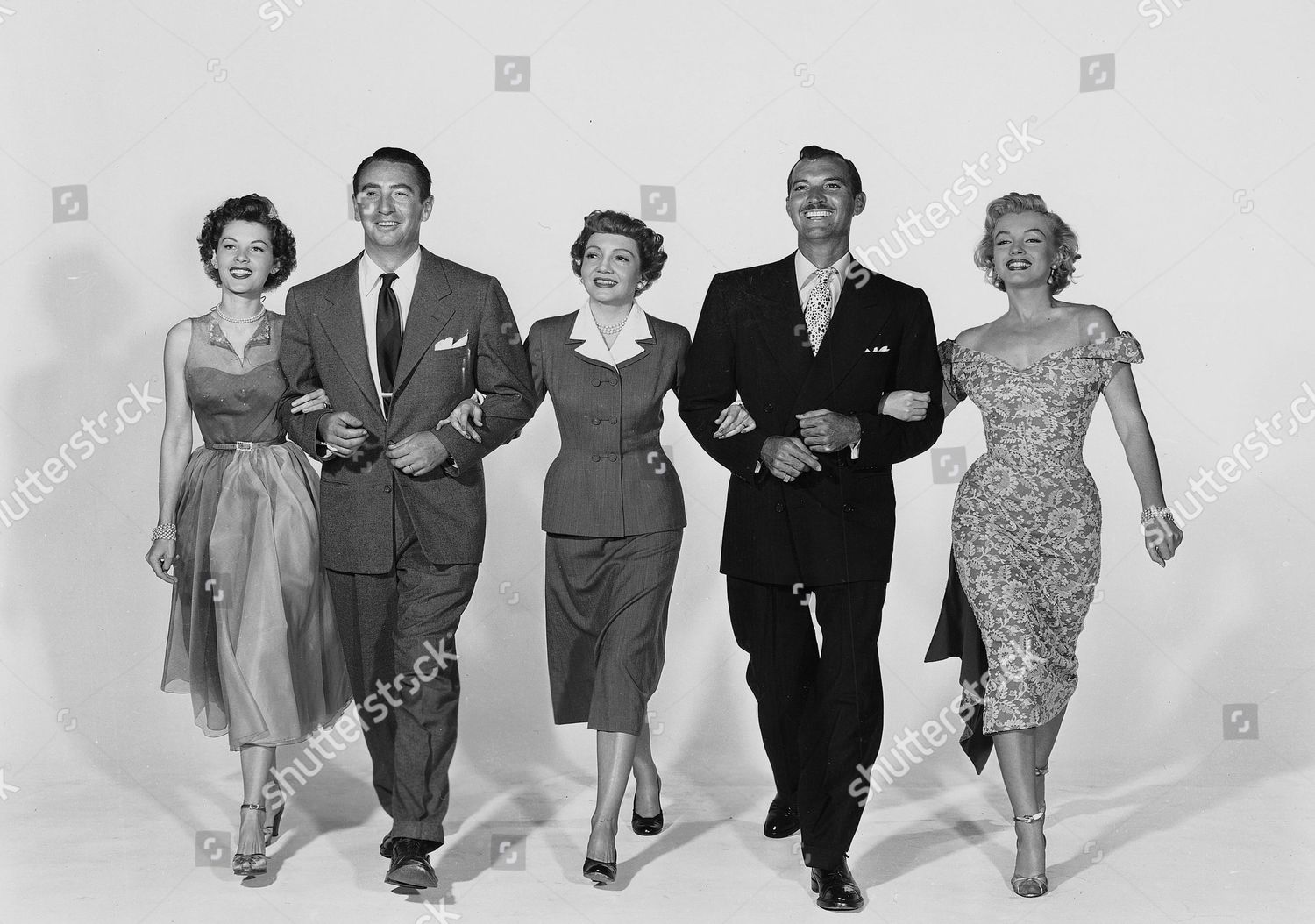Barbara Bates Macdonald Carey Claudette Colbert Editorial Stock Photo ...