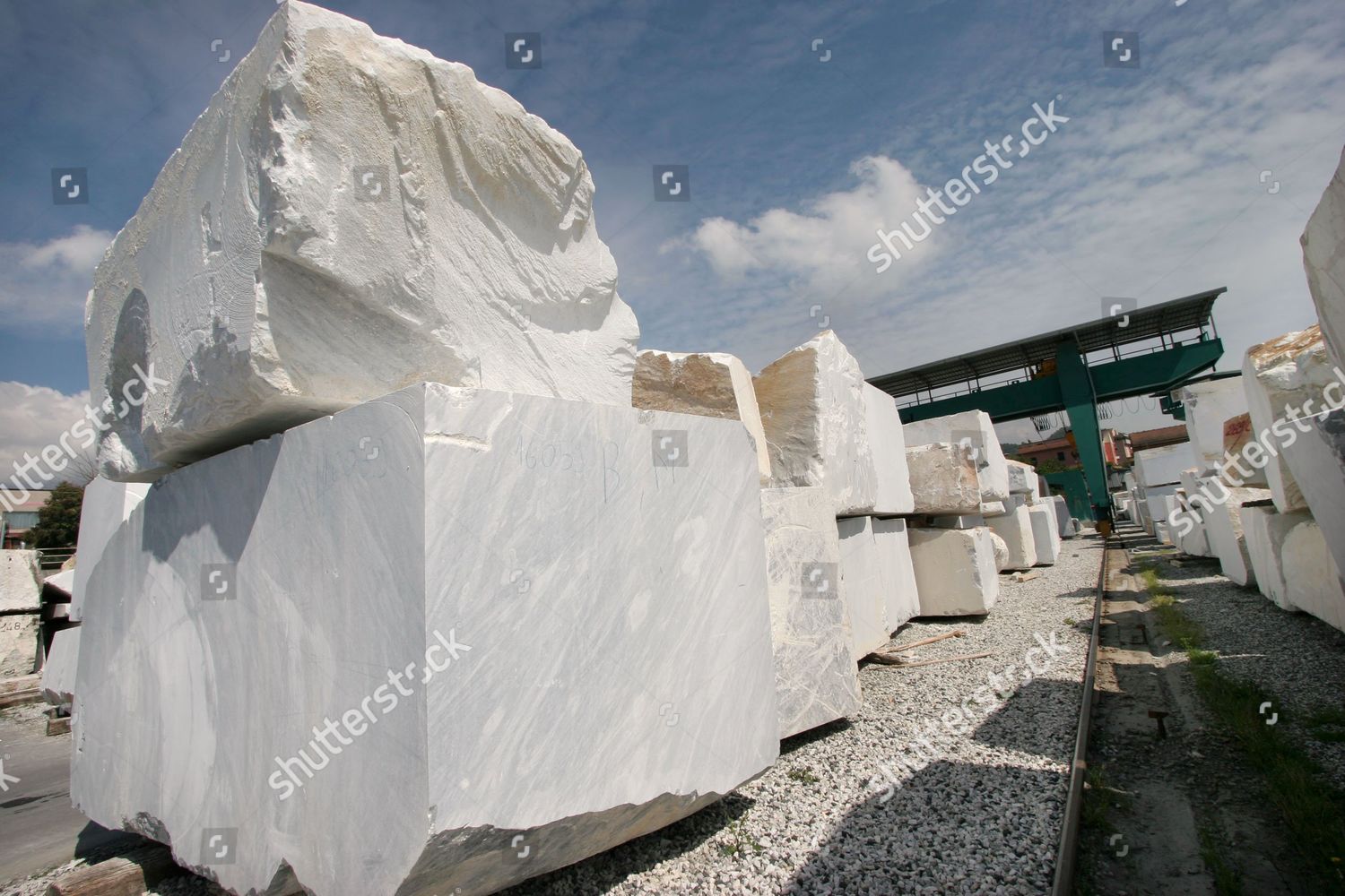 Marble Slabs Michelangelo Quarry Cararra Apuane Editorial Stock Photo ...