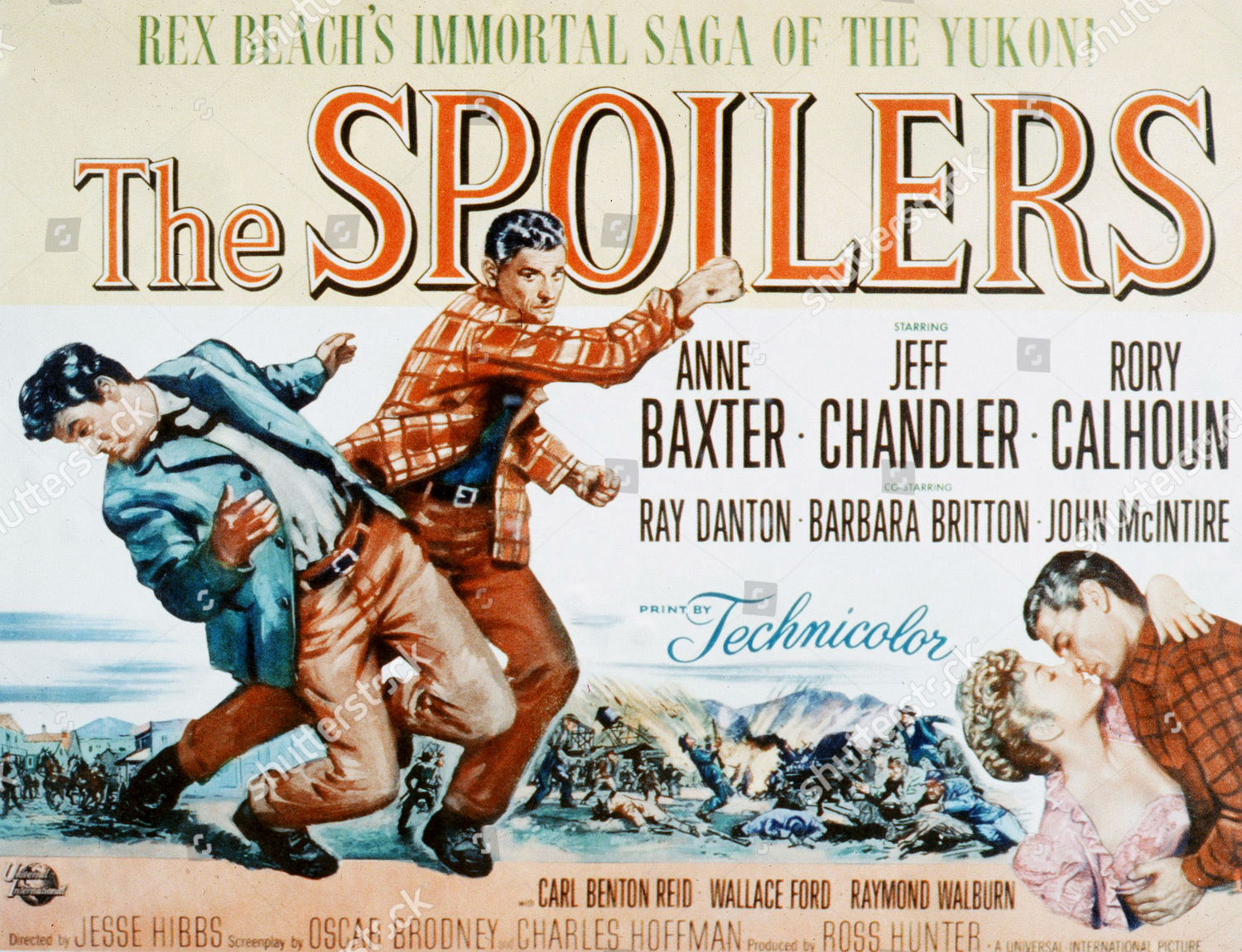 Rory Calhoun Jeff Chandler Anne Baxter Editorial Stock Photo - Stock ...