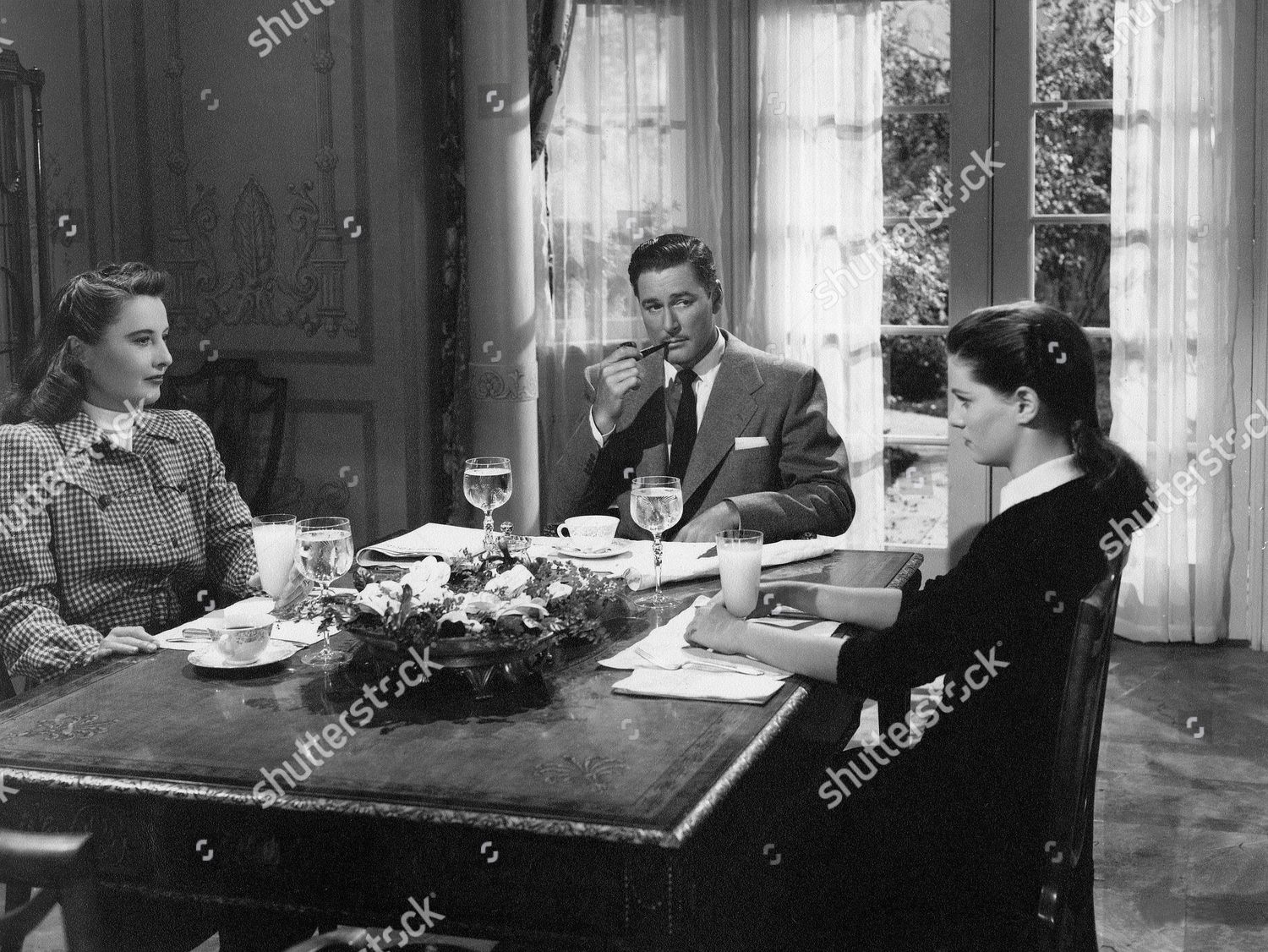 Barbara Stanwyck Errol Flynn Geraldine Brooks Redaktionelles Stockfoto ...