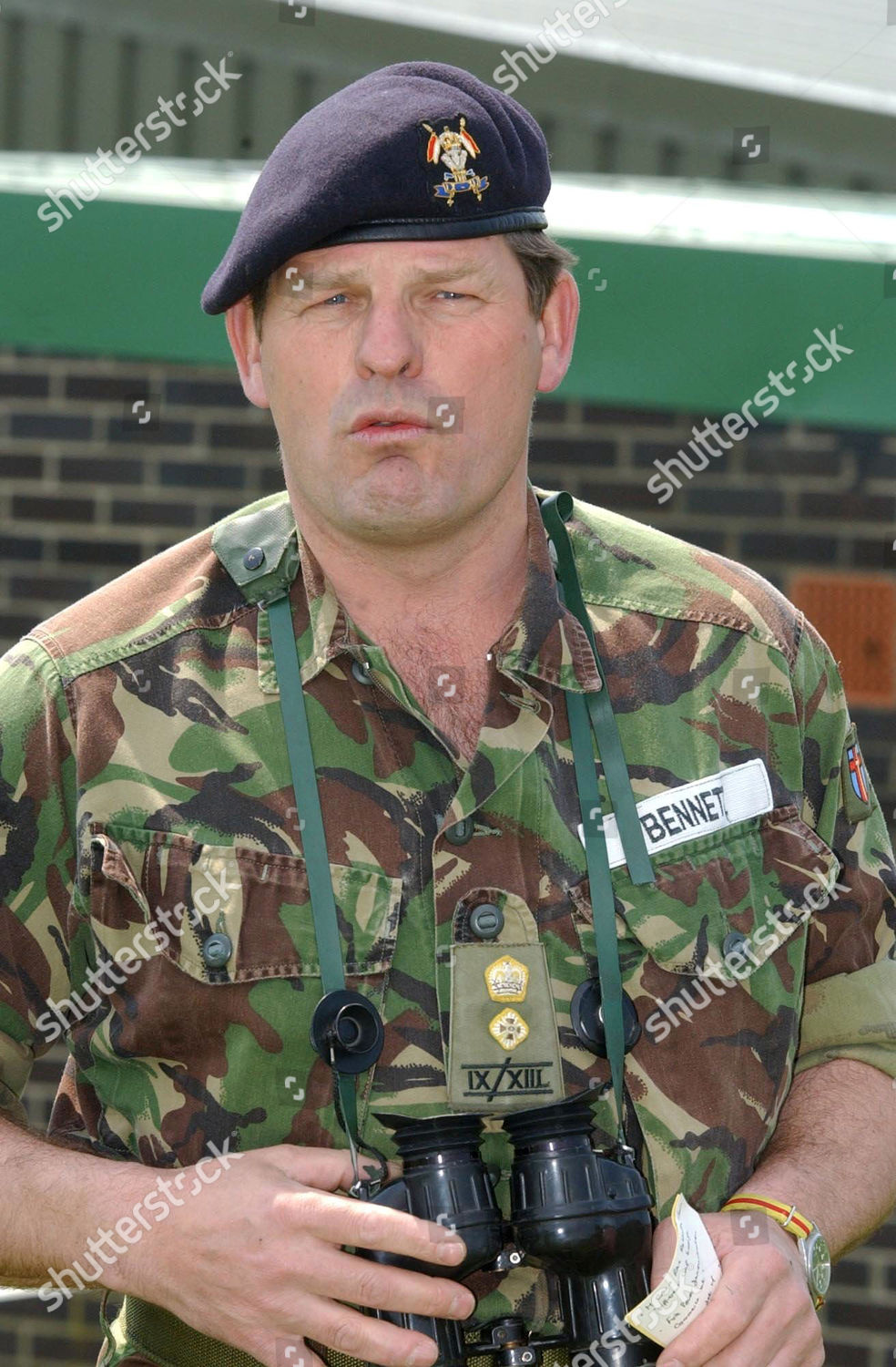 Lieutenant Colonel David Bennett Commander Gunnery Editorial Stock ...