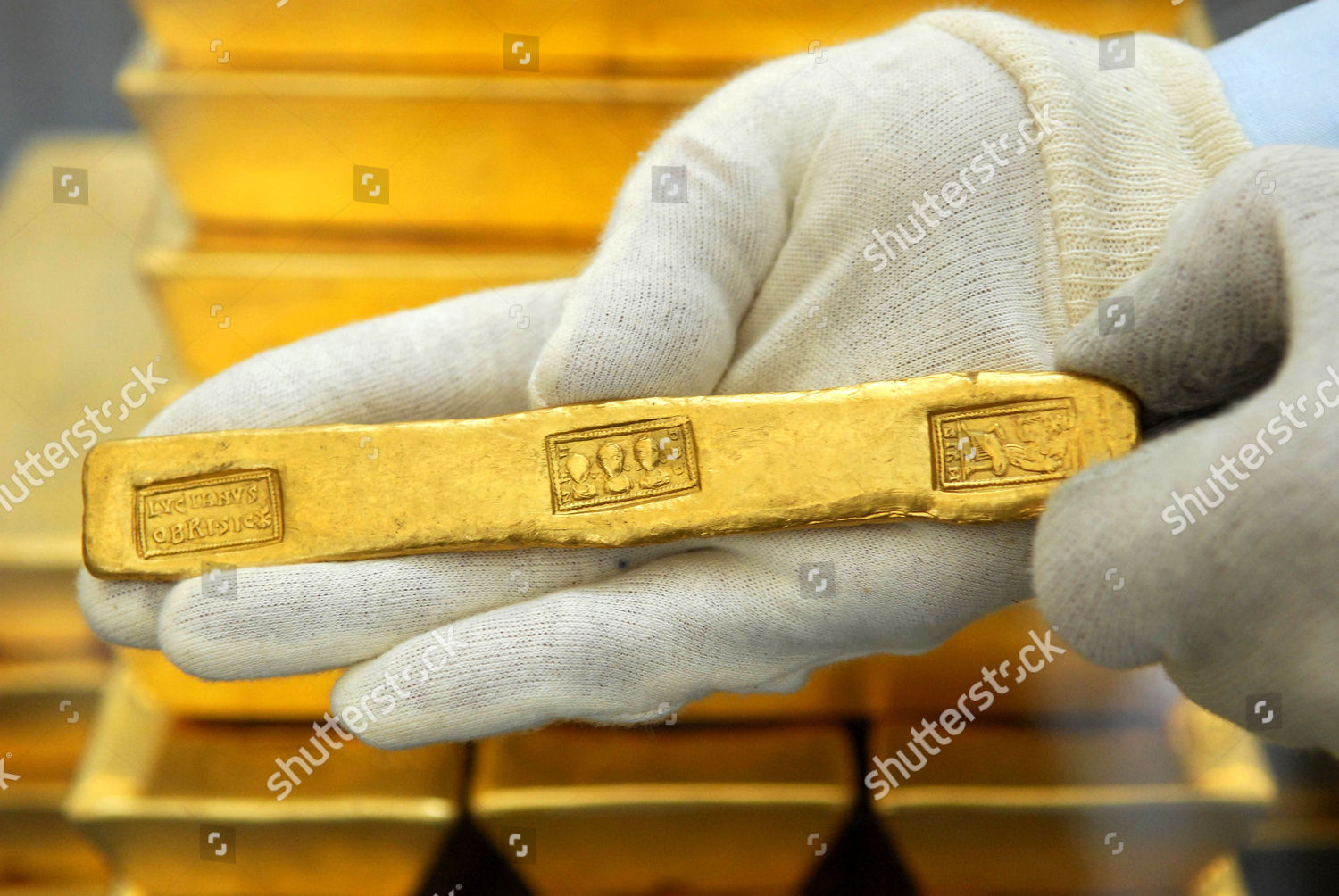 Roman Gold Bar 4th Century Ad Editorial Stock Photo - Stock Image ...