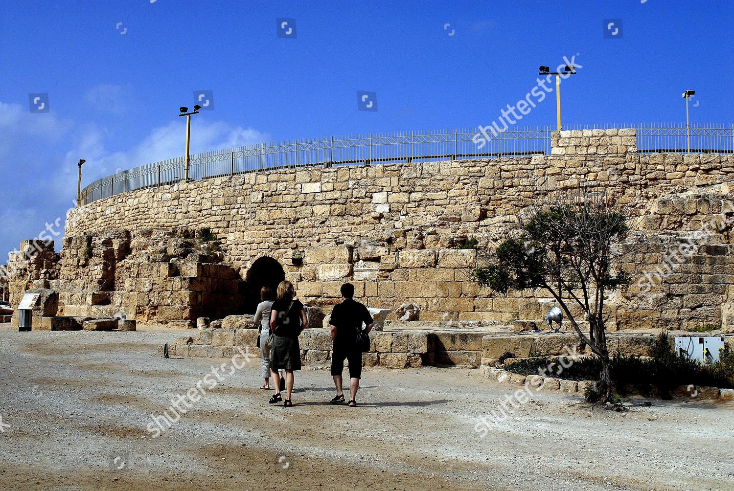Ancient Roman Theater Caesarea National Park Editorial Stock Photo ...