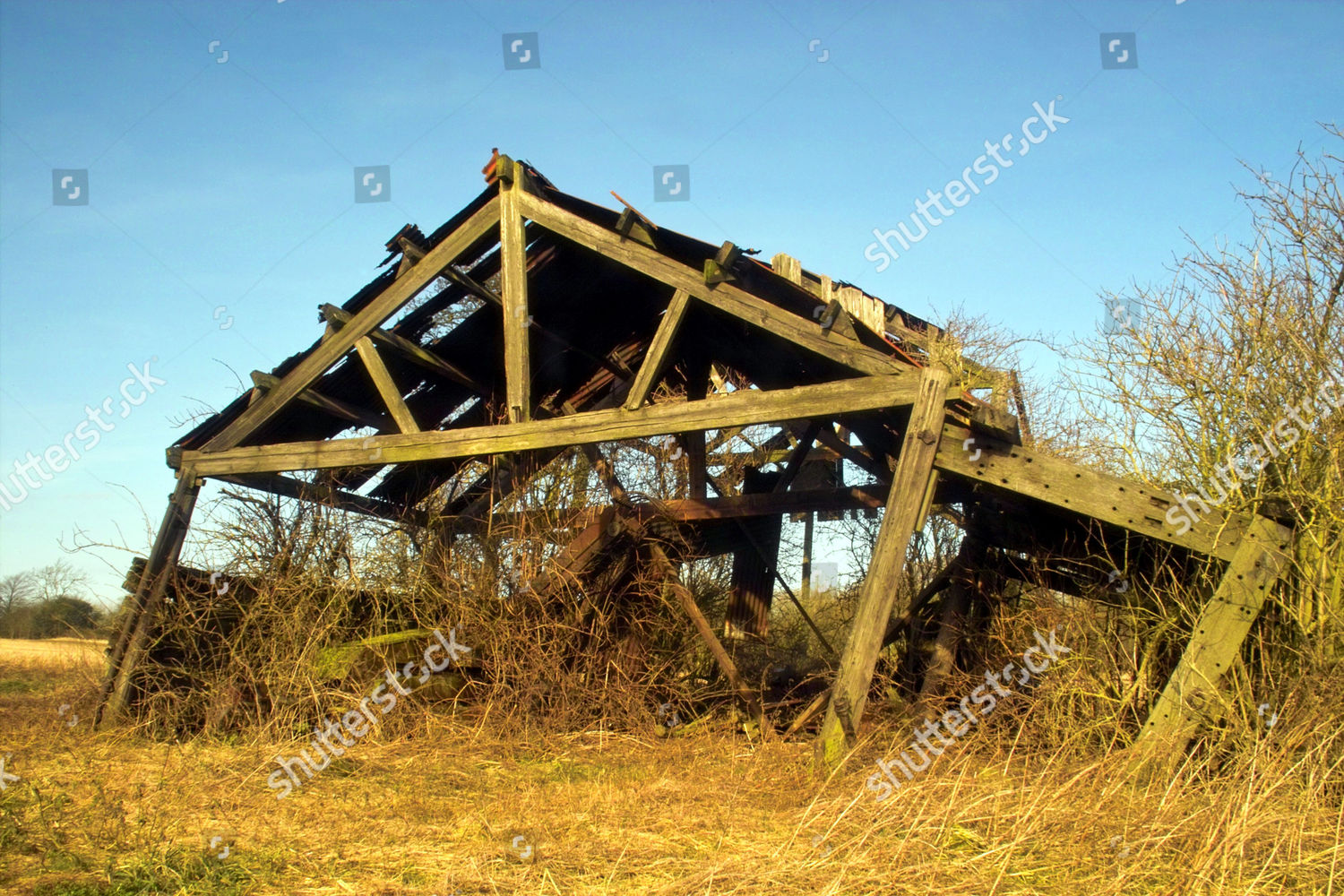 Derelict Farm Building West Yorkshire England Editorial Stock Photo ...