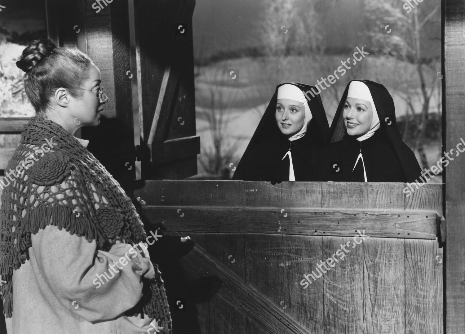 Elsa Lanchester Celeste Holm Loretta Young Editorial Stock Photo ...