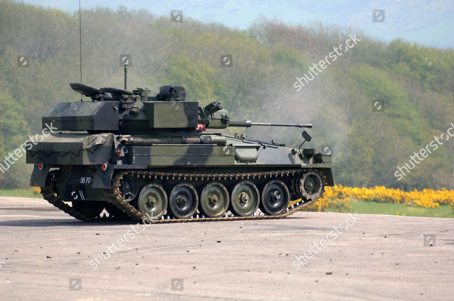 Scimitar Armoured Vehicle Firing Range Lulworth Editorial Stock Photo ...