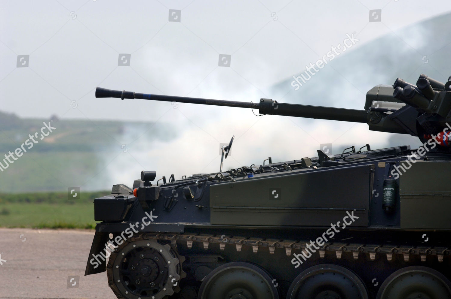 Scimitar Armoured Vehicle Firing Range Lulworth Editorial Stock Photo ...