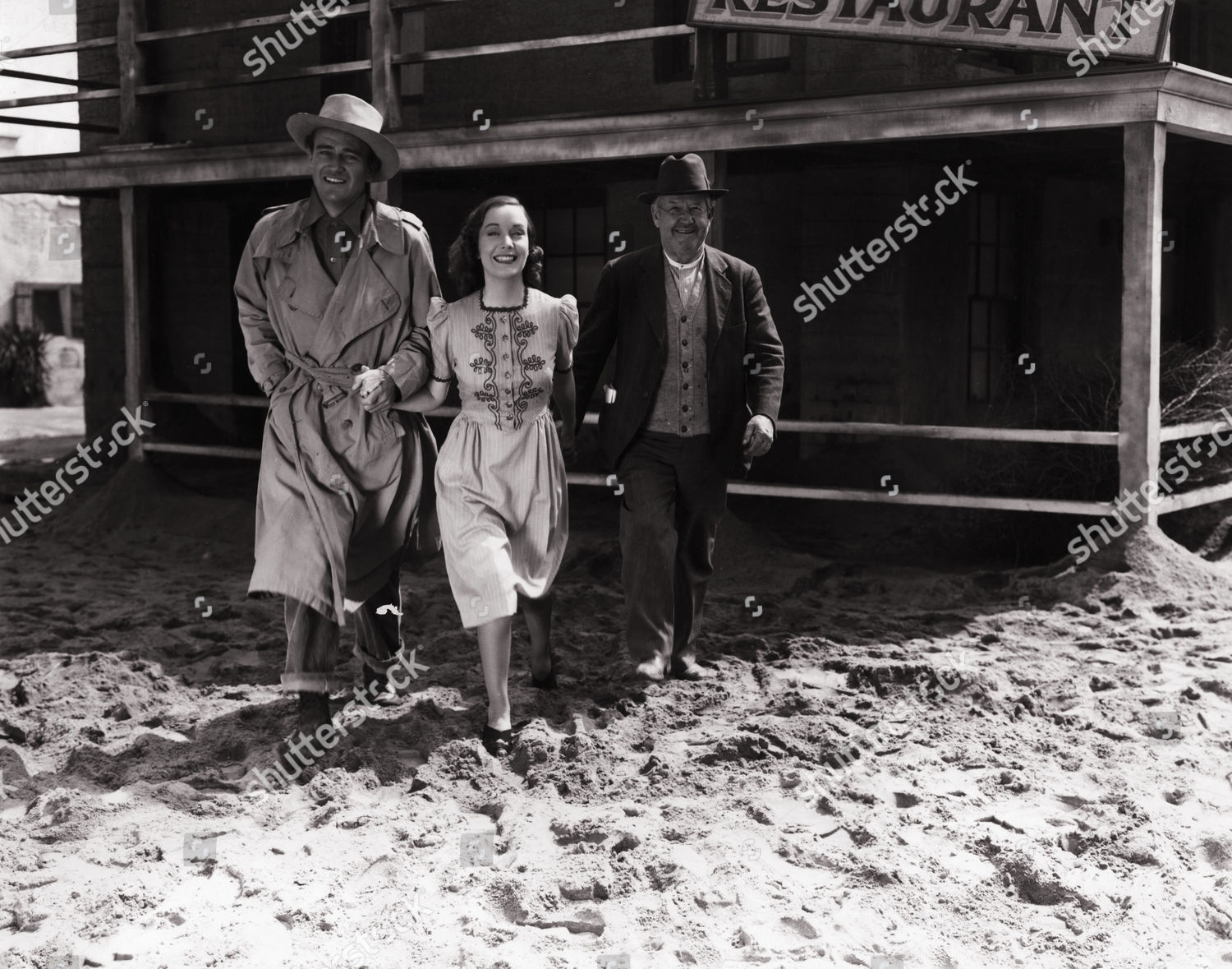 John Wayne Sigrid Gurie Spencer Charters Editorial Stock Photo - Stock ...
