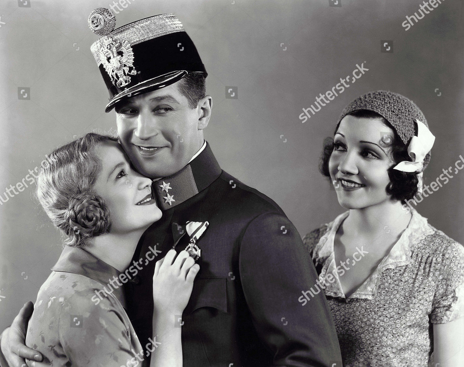 Miriam Hopkins Maurice Chevalier Claudette Colbert Editorial Stock ...