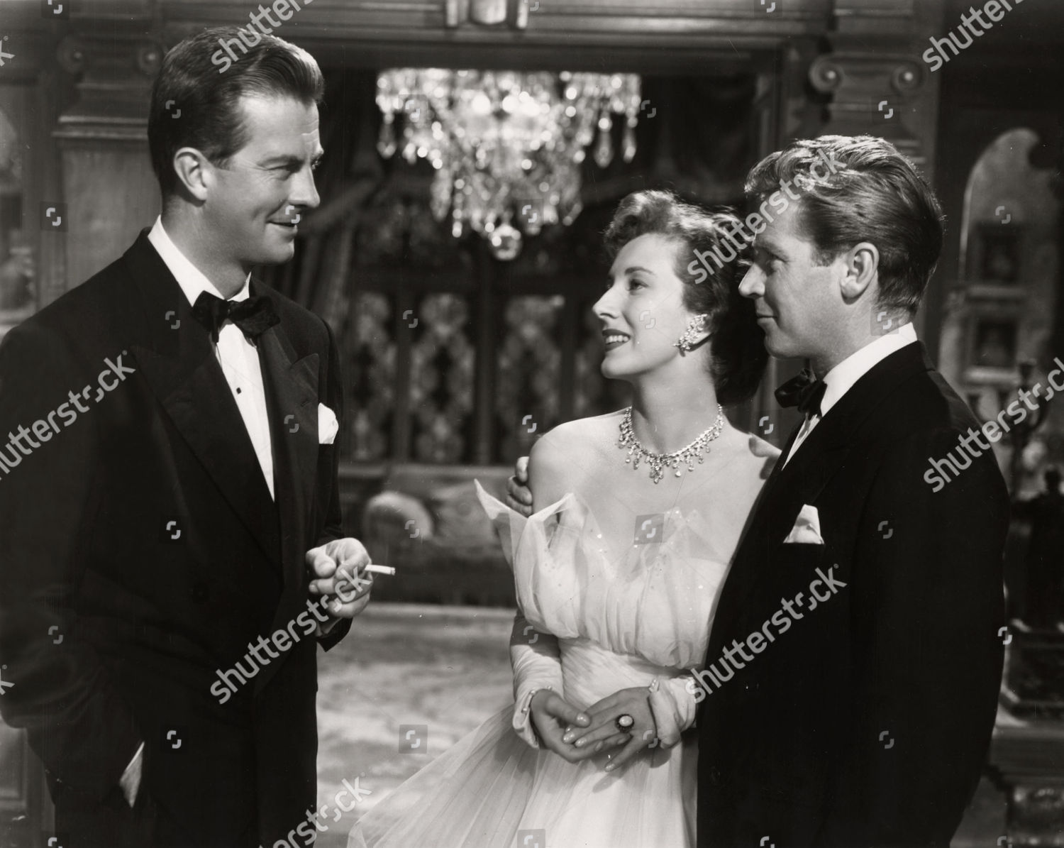 William Lundigan Valentina Cortese Richard Basehart Editorial Stock ...