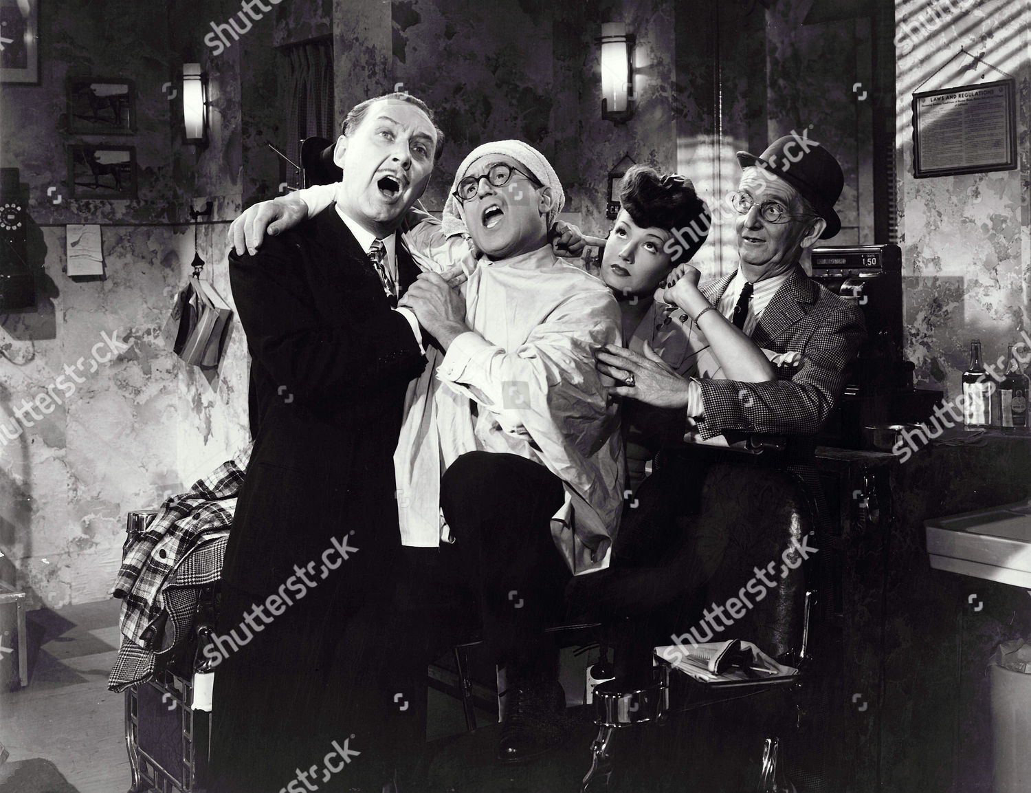 Franklin Pangborn Harold Lloyd Arline Judge Editorial Stock Photo ...
