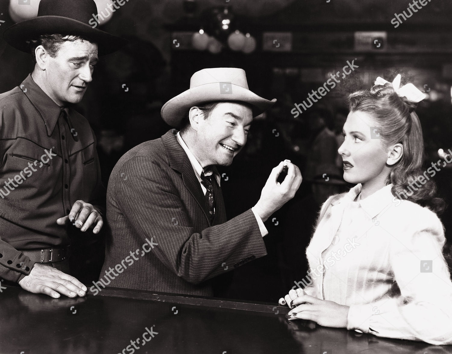 John Wayne Don Costello Jean Arthur Editorial Stock Photo - Stock Image ...