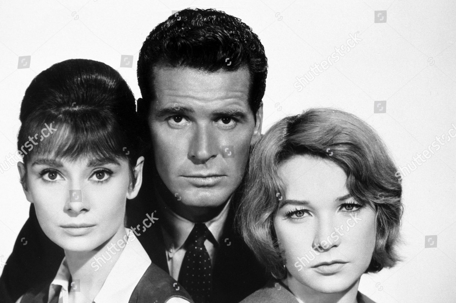 Audrey Hepburn James Garner Shirley Maclaine Editorial Stock Photo ...