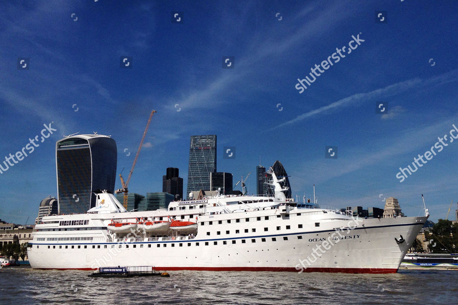 Ocean Majesty Cruise Ship Sails Through Editorial Stock Photo - Stock ...